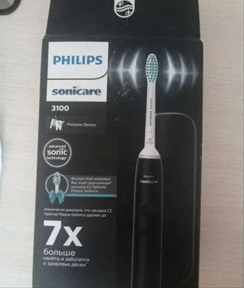 Электрическая звуковая зубная щётка Philips 3100