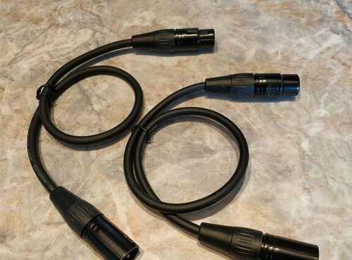 Adam Hall XLR 0.5м межблочные балансные кабели OCC