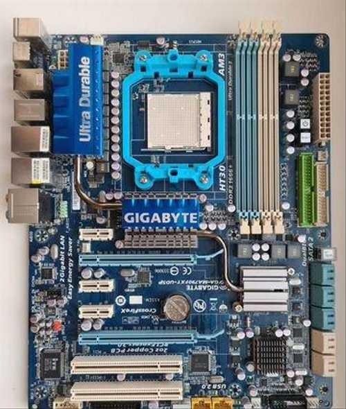 GA-MA790FXT-UD5P материнская+процессор AMD+DDR3