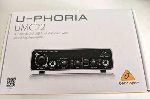 Звуковая карта behringer umc22