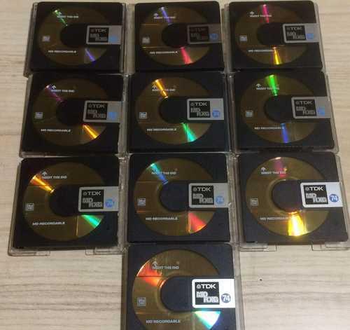 Minidisc минидиски коллекция 9 TDK MD RXG 74