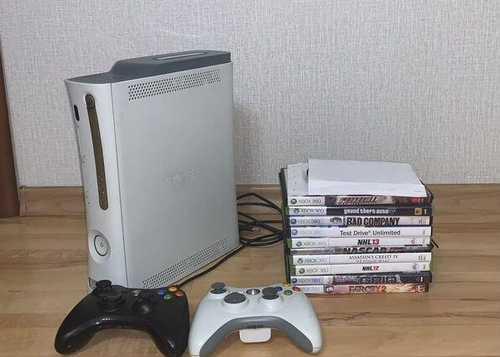 Xbox 360 60gb и 17 игр