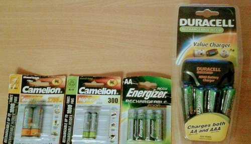 Батарейки в упаковке: Camelion,Energizer и Duracel