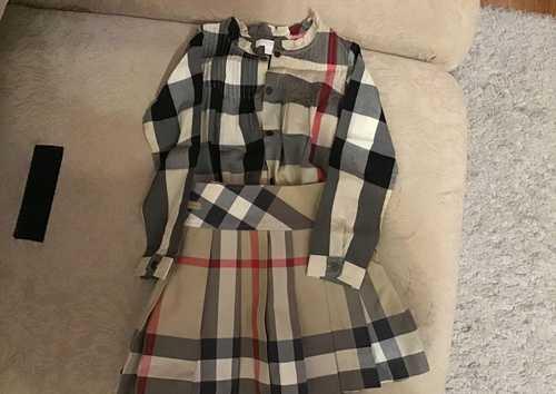 Детский костюм с юбкой burberry, Италия