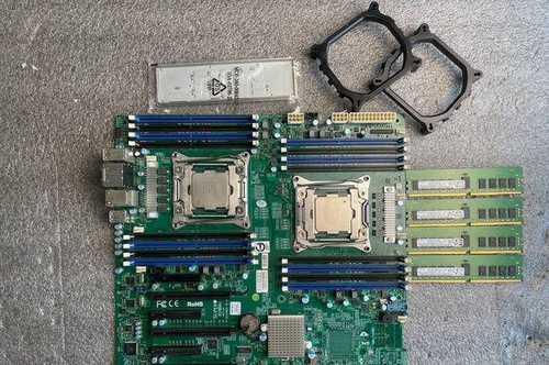 Комплект: MB-D Supermicro X10DAi+2x2667v3+64GB