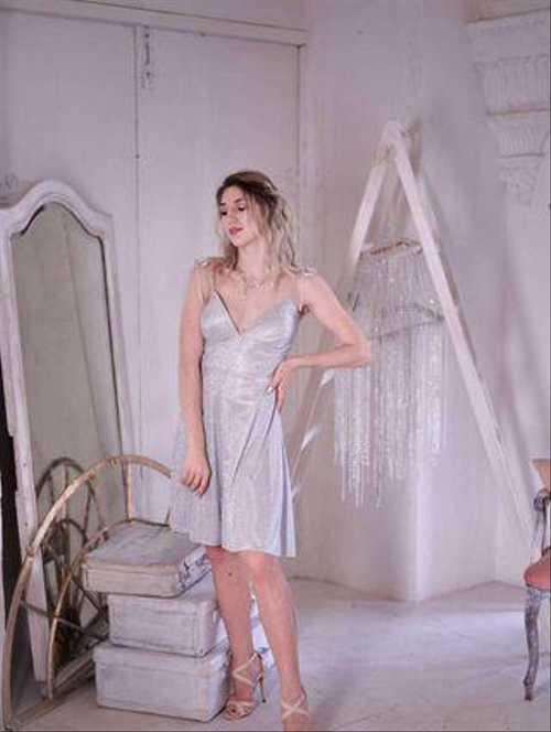 Блестящий ромпер (комбинезон, платье)