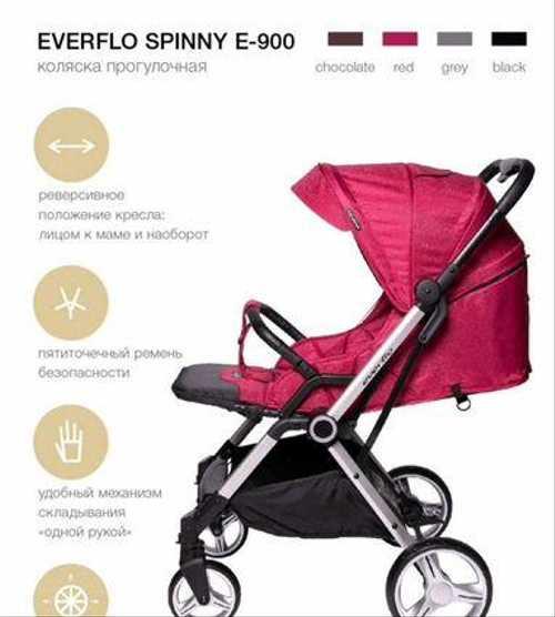 Новая прогулочная коляска Everflo Spinny E-900