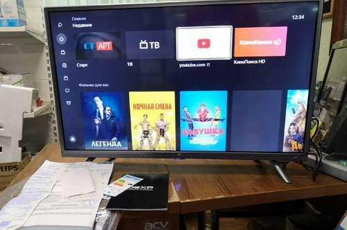 Телевизор LED dexp F32F8000C Smart TV 2020г