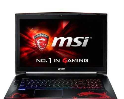 Ноутбук игровой MSI GT72 2QE продаю на запчасти