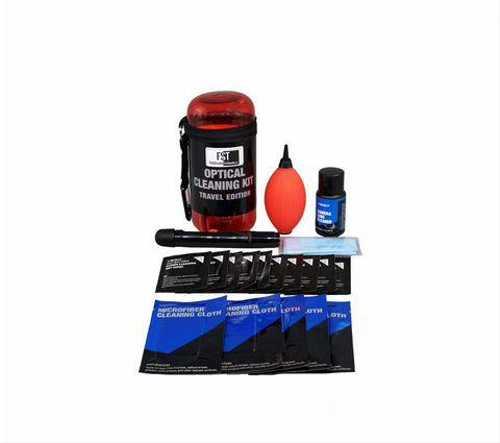 Набор для чистки оптики vsgo TravelKit-02 красный