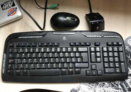 Клавиатура + мышь Logitech Desktop EX110