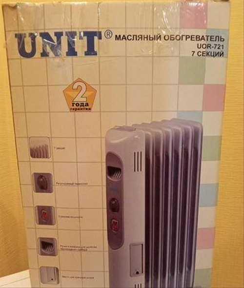 Масляный обогреватель Юнит Unit UOR-721 7 секций