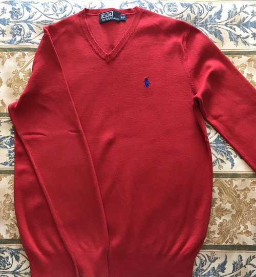 Красный пуловер Polo by Ralph Lauren