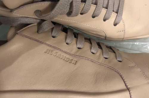 Кожаные кеды Jil Sander, р.38, оригинал, цвет пудр