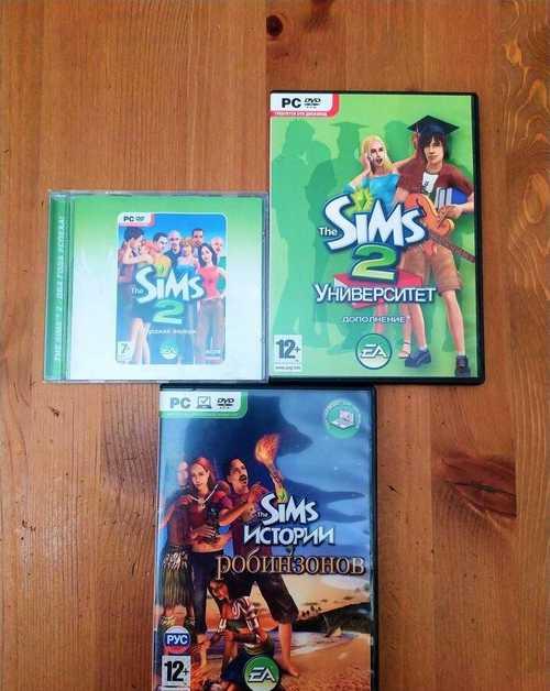 Лицензионные диски The Sims 2 для PC