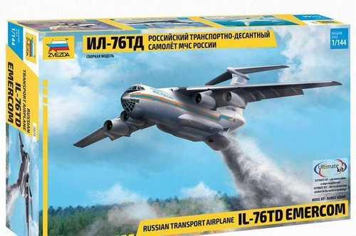 Сборная модель zvezda Самолет Ил-76тд мчс 7029з