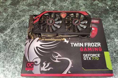 Игровая видеокарта MSI GTX770 2GB