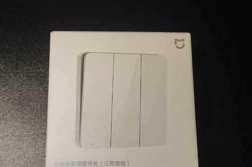 Выключатель Xiaomi Mija Wall switch трехклавишный