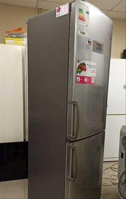 Холодильник LG серебристый металлик no frost