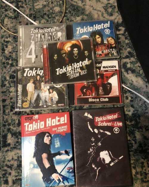 Диски и книга Tokio Hotel