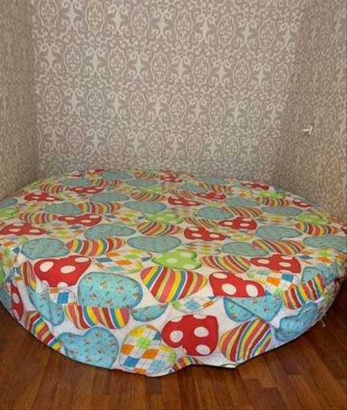 Круглая кровать IKEA Sultan Sandane