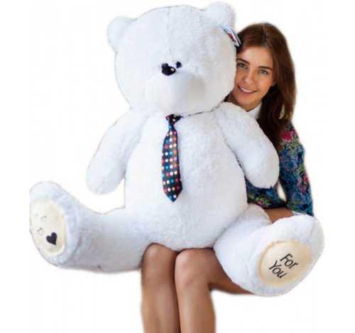 Большой мишка Тедди (Teddy) белый 130 см