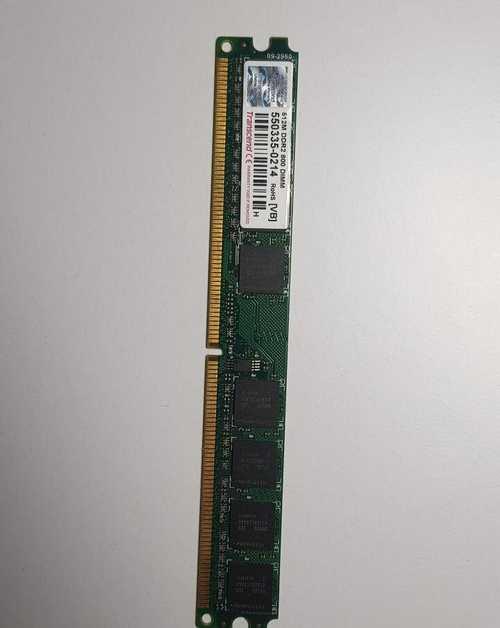 Модуль памяти DDR2 Transcend 512m 800 dimm