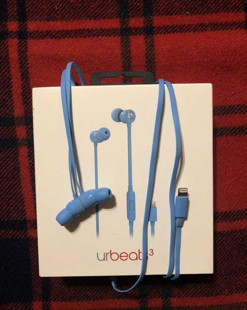 Наушники Beats urBeats3 Lightning Blue