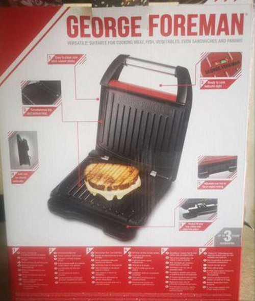 Электрогриль новый george foreman