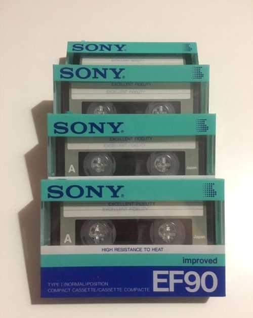 Аудиокассеты Sony EF90 improved