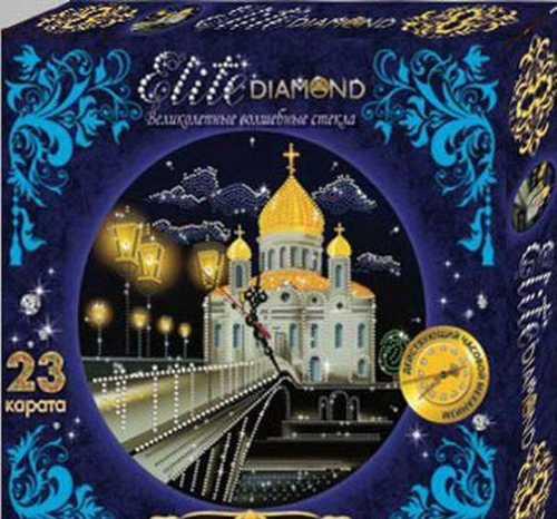 Набор для творчества. Серия Стразы -&ampquotElite Diamond&ampquot Часы Собор 45788