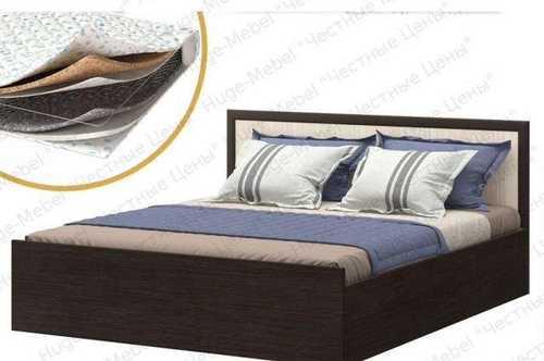 Кровать с двусторонним матрасом Фиеста 140х200