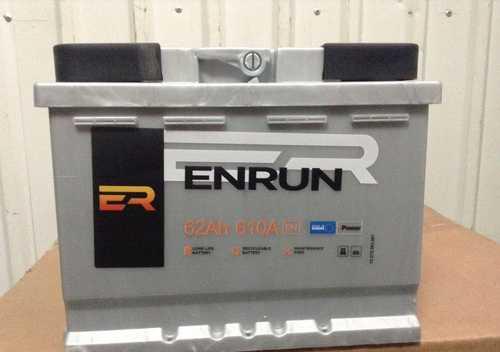 Аккумулятор Новый Enran-62Ah 610A Прямой полярно