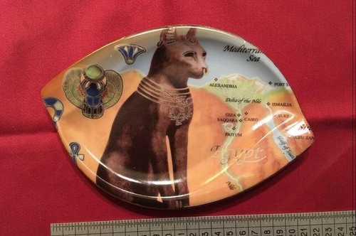 Тарелка декоративная Египет Кошка