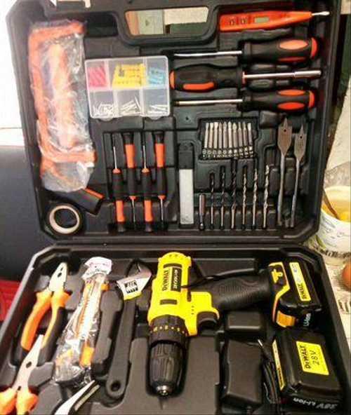 Набор инструментов+ Шруповерт Devalt в отличном со