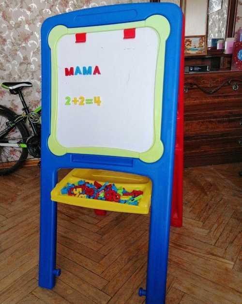 Двухсторонний мольберт с буквами и цифрами Grow'n