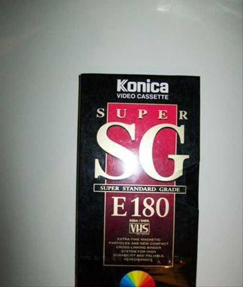 Видеокассета konica vhs super sg,новая,запечатана