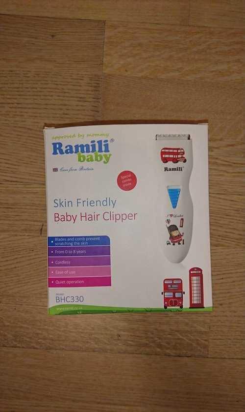 Машинка для стрижки детских волос ramili baby hair clipper bhc330 ramili