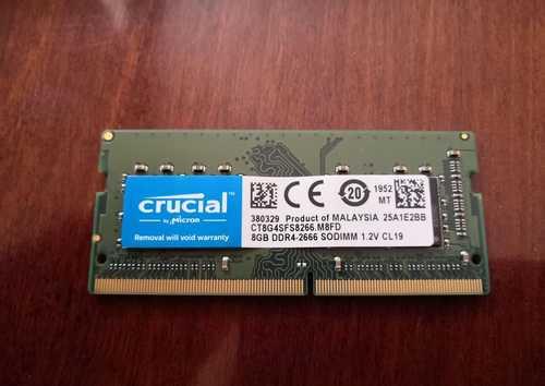 RAM crucial 8Гб 2666 ггц
