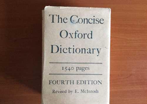 The Concise Oxford Dictionary of current english