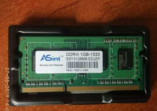 Оперативная память ASint sodimm DDR3