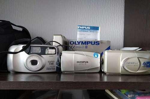 Фотоаппарат Olympus mju ii и iii, pentax espio 738