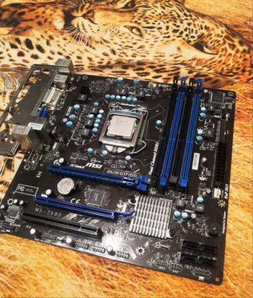 Материнка MSI H61M-G35 (G3) 1155 сокет, рестартует