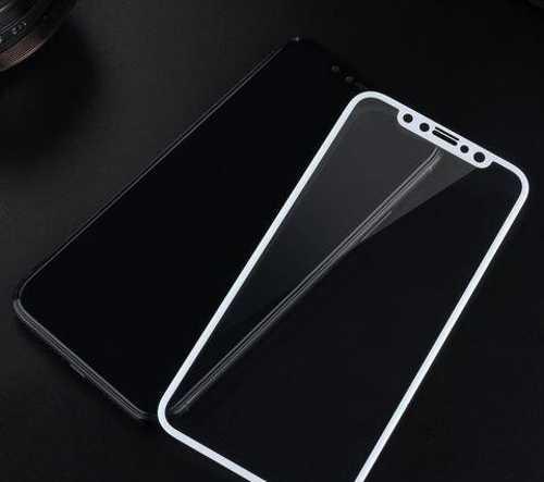 Защитное стекло iPhone Х/Xs 2,5 D белое