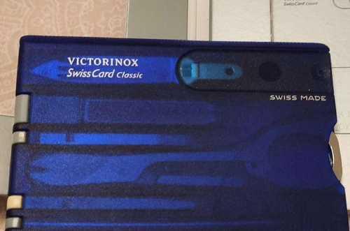 Набор Victorinox Swiss card classic Blue
