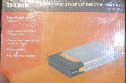 Коммутатор dlink des-1008d