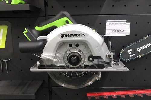 Пила циркулярная аккумуляторная 24V greenworks GD2