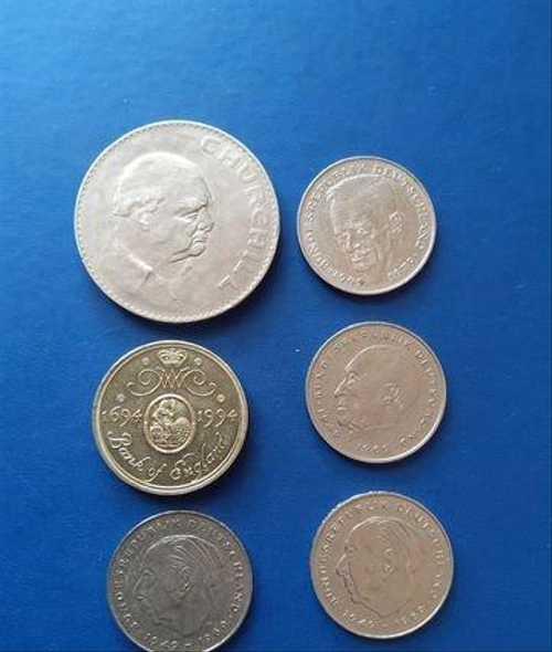 Юбилейные монеты Англия, Германия (юбилейка)