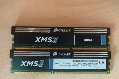 Озу Corsair DDR3 8Gb (2x4Gb)
