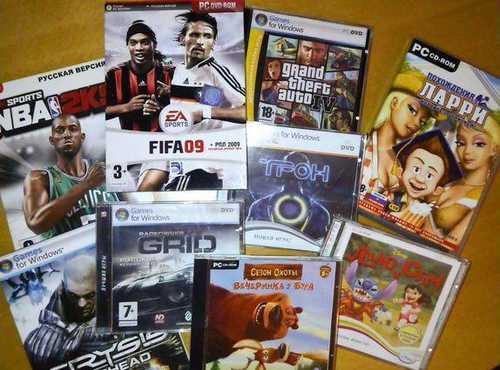 Компьютерные игры (GTA, Grid, fifa, NBA.)